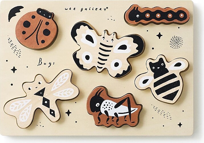 Unisex Wee Gallery Wooden Tray Puzzle - Bugs - Ages 2+ - ShopStyle Baby ...