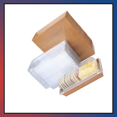 Latitude Run 50 Sets Cake Box With Lid, Sandwich Craft Paper Box, Swiss ...