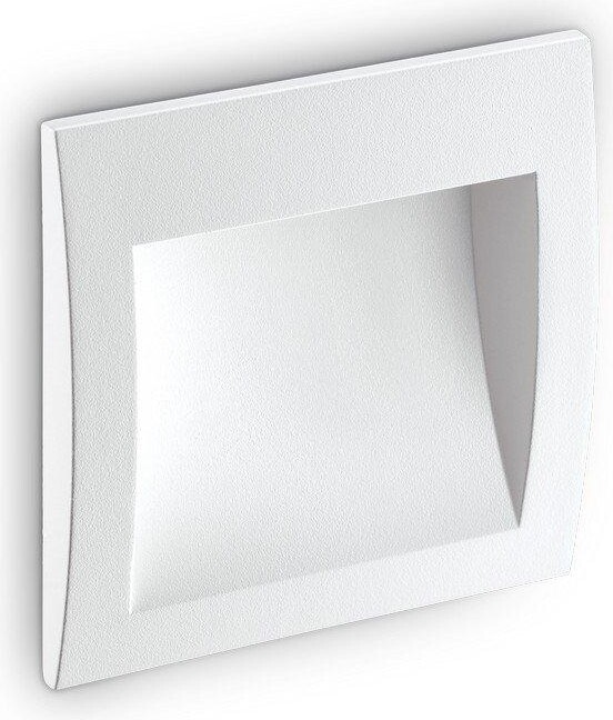 Netlighting Wire LED Outdoor Square Recessed Wall Light White IP65 ...