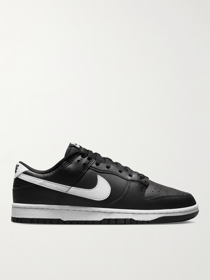 Nike Dunk Low Retro Leather Sneakers - ShopStyle