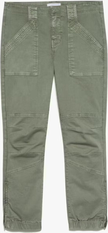 Frame Banded Bottom Trapunto Moto Pants - ShopStyle