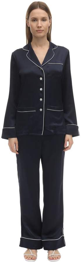 Olivia von Halle Coco Silk Pajama Set - ShopStyle
