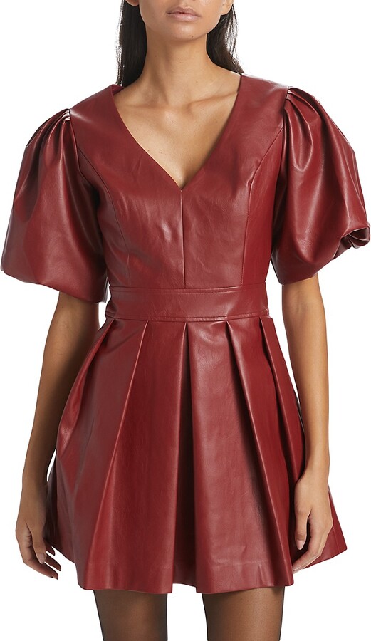 LDT Alexis Faux Leather Minidress - ShopStyle Day Dresses