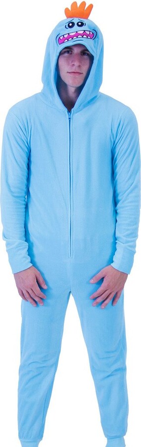 RICK AND MORTY Mr. Meeseeks Onesie with Butt Flap (Medium) Blue ...