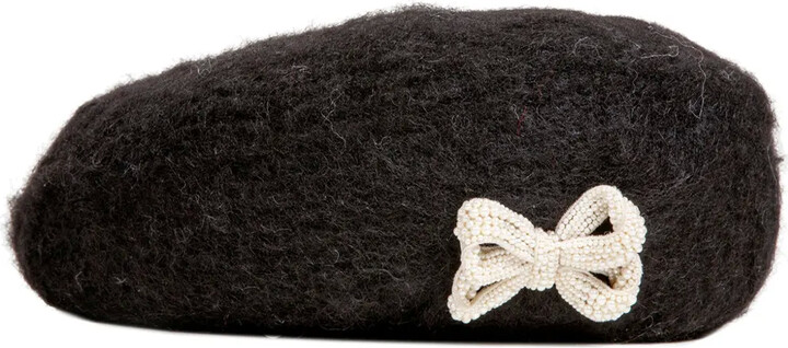Jennifer Behr Bella felted beret - ShopStyle Hair Accessories