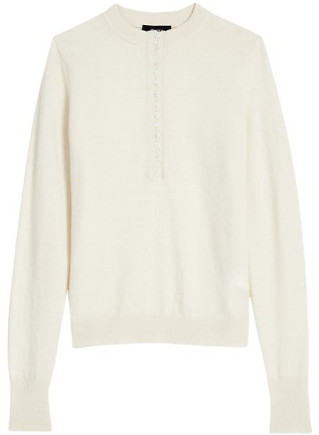 Theory Cashmere Henley Placket - ShopStyle