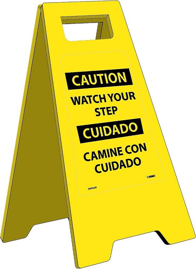 National Marker Company National Marker Heavy Duty Floor Signs; Caution ...