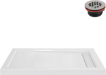 Streamline Bath Streamline 60 in. x 32 in. Alcove PP Shower Base in ...