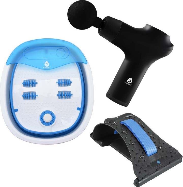 Pursonic Head-to-Toe Relaxation Bundle Massage Gun, Neck & Shoulder ...
