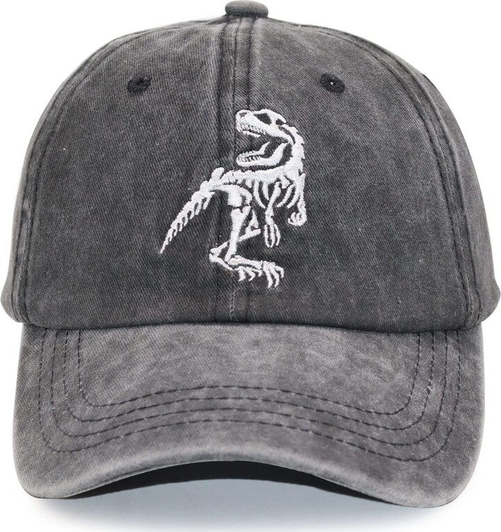 MANMESH HATT T Rex Skeleton Dinosaur Baseball Cap for Men Women ...