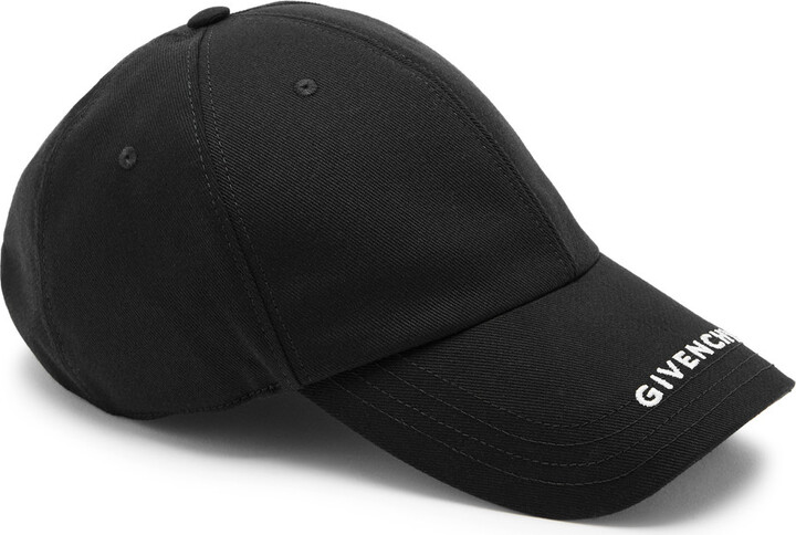 Givenchy Logo-embroidered Cotton-blend cap - ShopStyle Hats