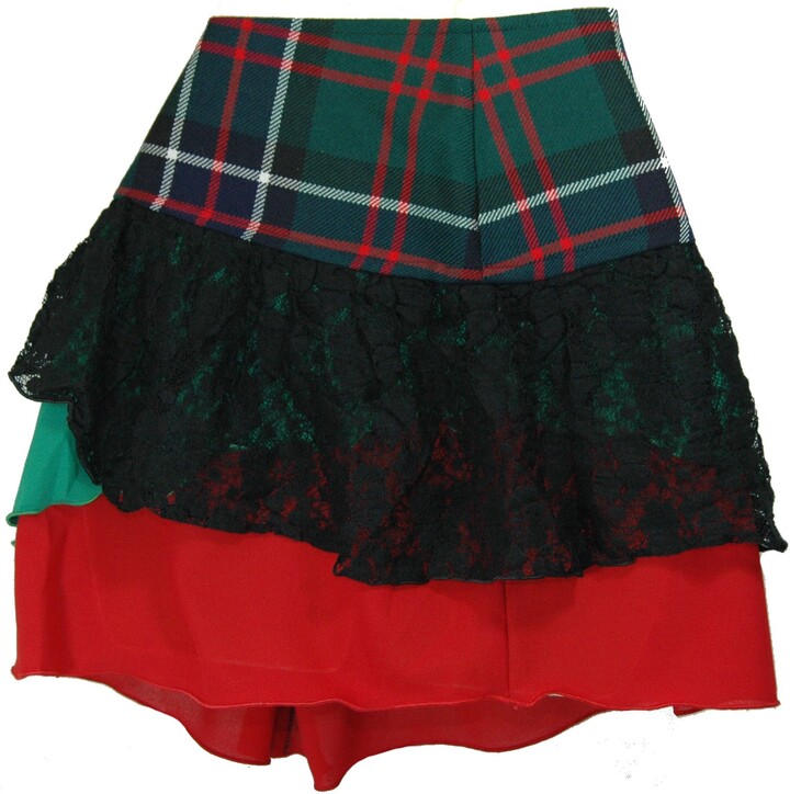 Terrapin Trading Scottish Designer Tartan Kilt Skirt (Goth Steampunk ...