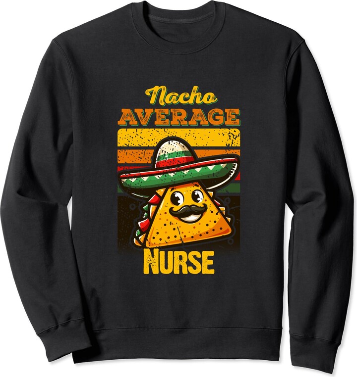 Vintage Matching Groovy Nacho Average Poncho Sign Retro Cinco De Mayo ...