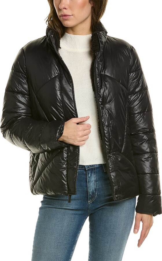 Andrew Marc Sherpa-Lined Puffer Jacket - ShopStyle