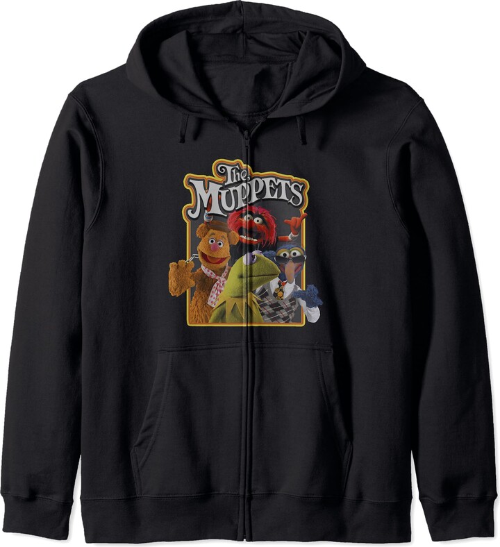 Disney The Muppets Vintage Variety Show Group Shot Poster Zip Hoodie ...