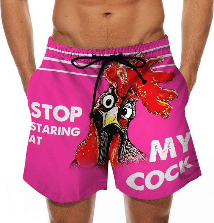 LMDGO Mens Dissolving Swim Shorts Funny Special Cock Print Beer ...