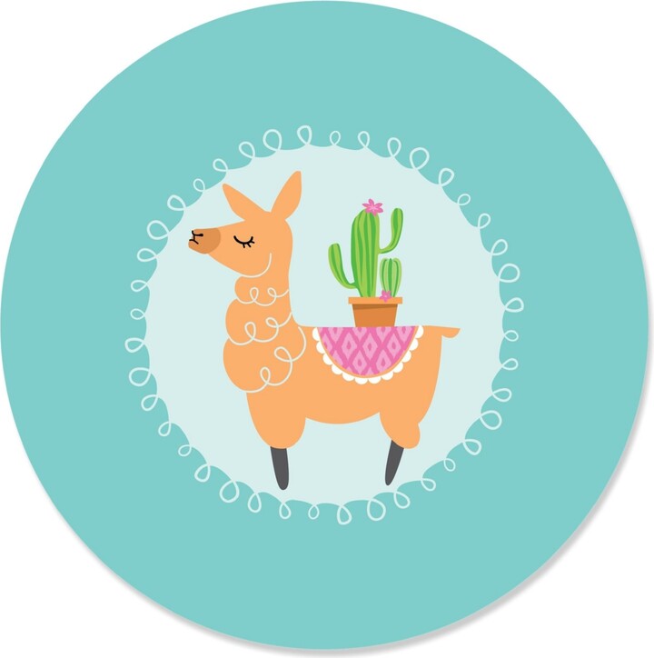 Big Dot Of Happiness Whole Llama Fun - Llama Fiesta Party Circle ...