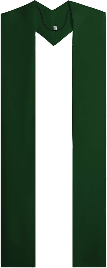 IvyRobes Unisex Adults Overlay Clergy Stole Plain Solid Emerald Church ...