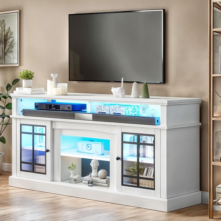 Moasis TV Stand for TVs up to 75" LED Entertainment Center Media ...