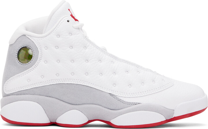 Nike Jordan White & Gray Air Jordan 13 Retro Sneakers - ShopStyle