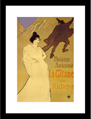 Vault W Artwork 'Gitane De Richepin: Theatre Antoine' by Henri De Toulouse-Lautrec Framed ...