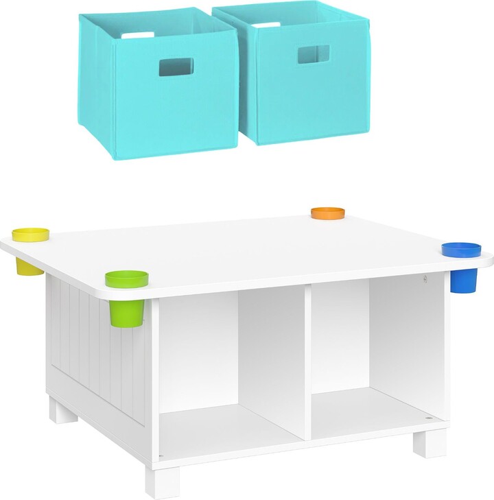 RiverRidge Kids Desk and Art Activity Table - Play Table with 4 Storage ...