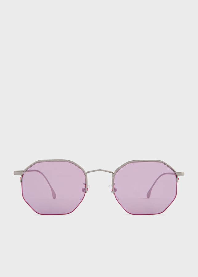 Paul Smith Matte Silver 'Brompton' Sunglasses - ShopStyle