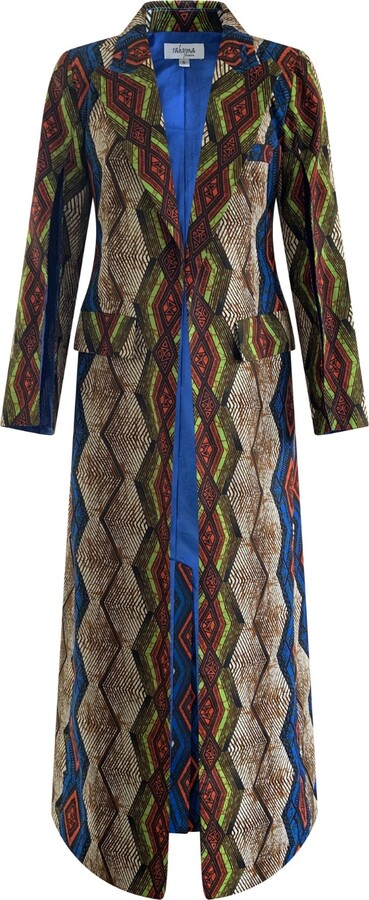 RAHYMA - Cairo African Print Duster Blazer - ShopStyle