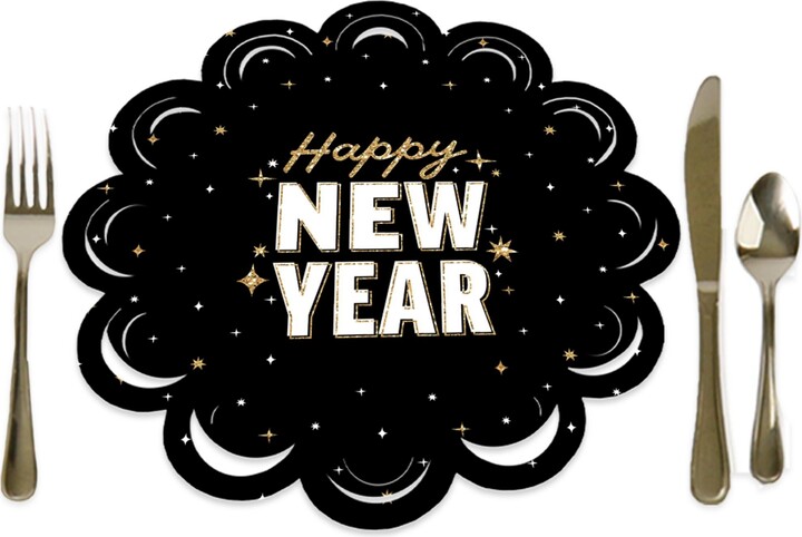 Big Dot of Happiness Hello New Year - Nye Party Round Table Decorations ...