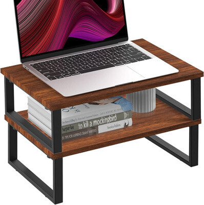 17 Stories Aydhin Monitor Stand Riser Wood Computer Stand For Desk ...
