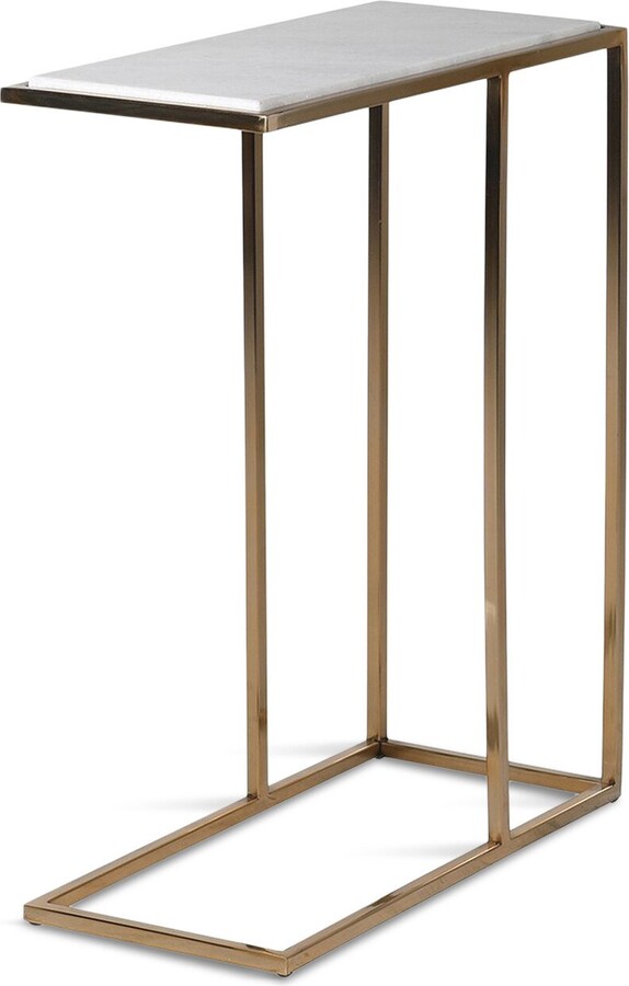 CHAIRS LTD OCCASIONAL Large Gold curved console table - ShopStyle