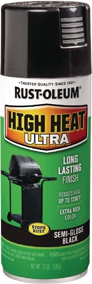 Rust-Oleum 12oz High Heat Enamel Spray Paint Semi - Gloss Black ...