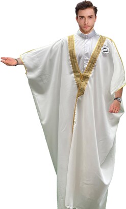 Desert Dress Bisht Cloak Arab Dress Thobe Saudi Mens Robe Eid Coat ...