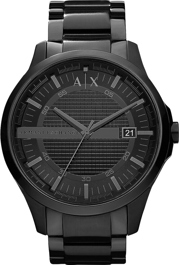 A|X ARMANI EXCHANGE Men's Black Stainless Steel Watch (Model: AX2104 ...