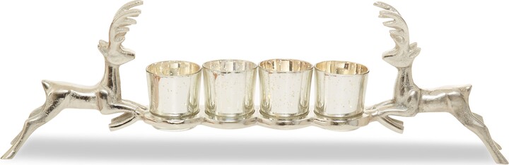 Interiors by Premier Antler Design 4 Tea Light Holder, Unique Stag ...