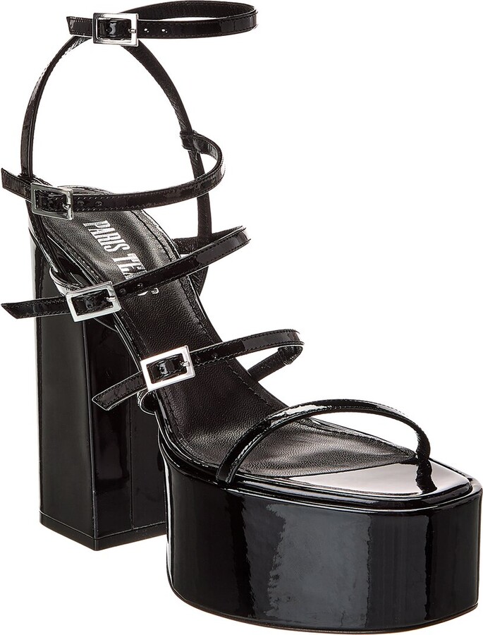 Paris Texas Jessica Patent Platform Sandal - ShopStyle