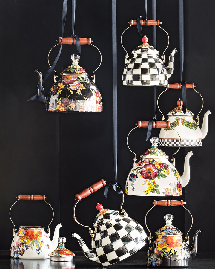 Mackenzie Childs MacKenzie-Childs Courtly Check Tea Kettles - ShopStyle ...