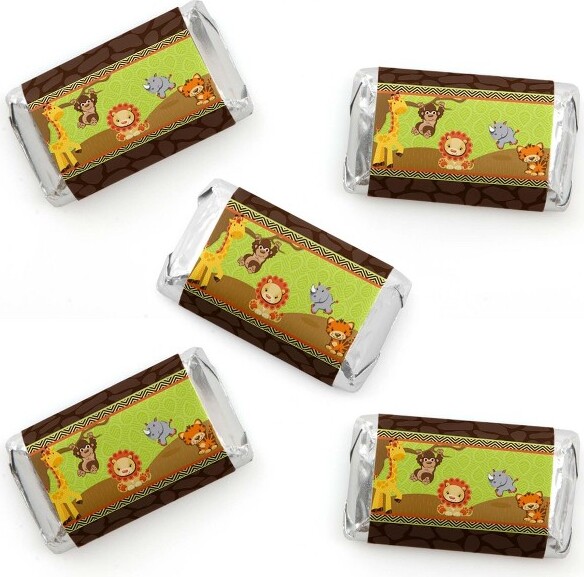 Big Dot of Happiness Funfari - Fun Safari Jungle - Mini Candy Bar ...