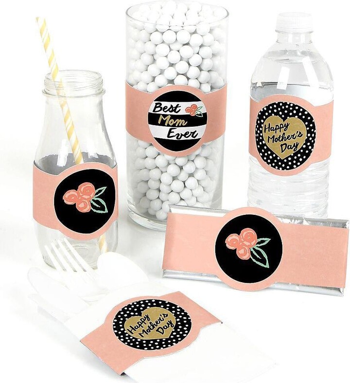 Big Dot Of Happiness Best Mom Ever - Mother's Day Party Diy Wrapper ...