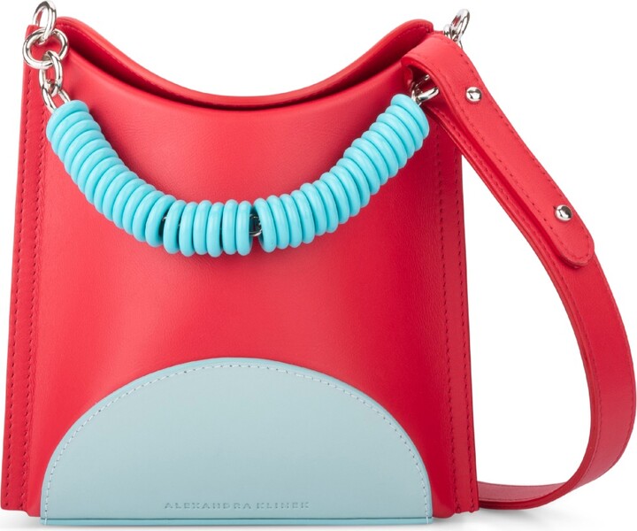 ALEXANDRA KLIMEK - The Mini Dash Bag - Red / Sky Blue - ShopStyle
