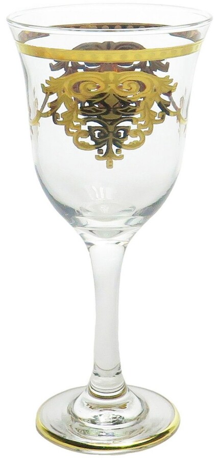 Classic Touch Water Glass with 14K Gold Design, Set of 6 - ShopStyle