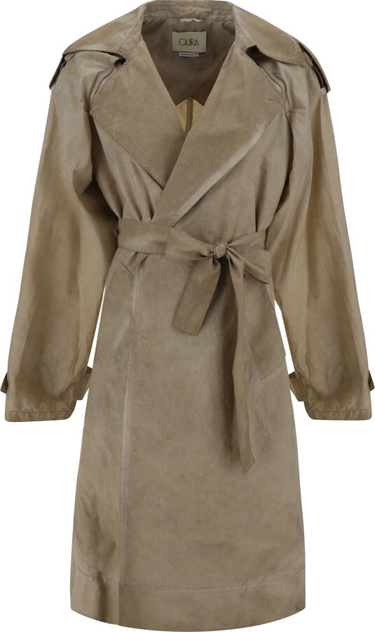 QUIRA Giacca Trench Oversized - ShopStyle Coats