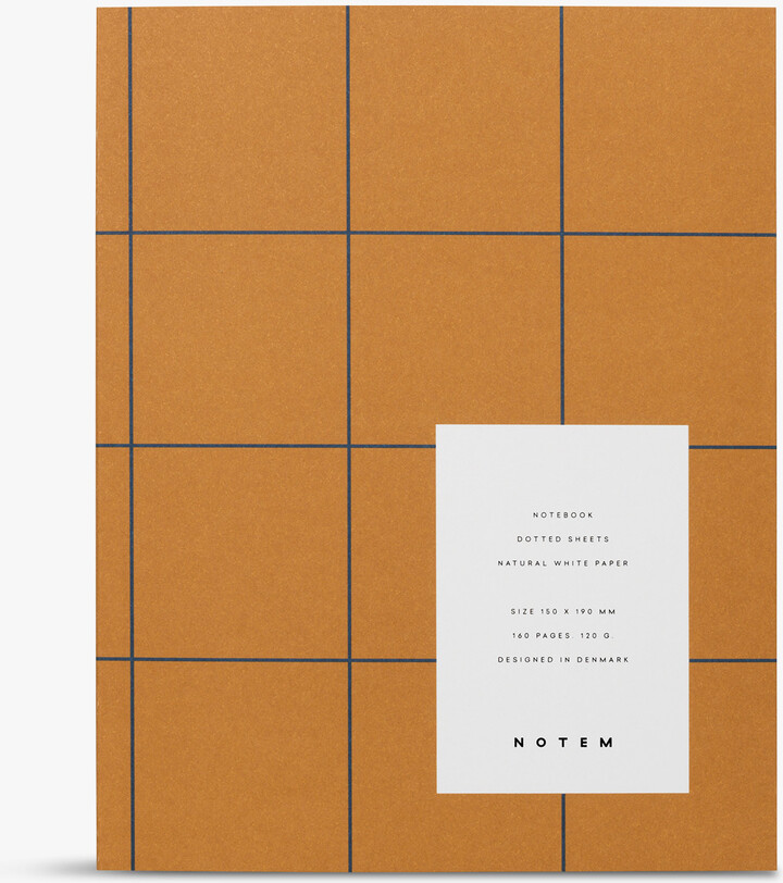 NOTEM Uma Rust Grid Medium Notebook Dot Pages - ShopStyle Home Office ...