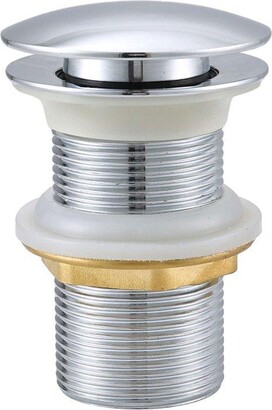 Living and Home Pop Up Drain with Overflow in Stainless Steel ...