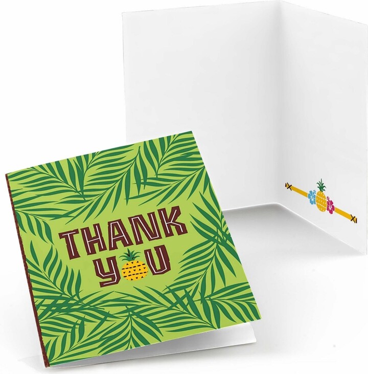 Big Dot Of Happiness Tiki Luau - Tropical Hawaiian Summer Party Thank ...