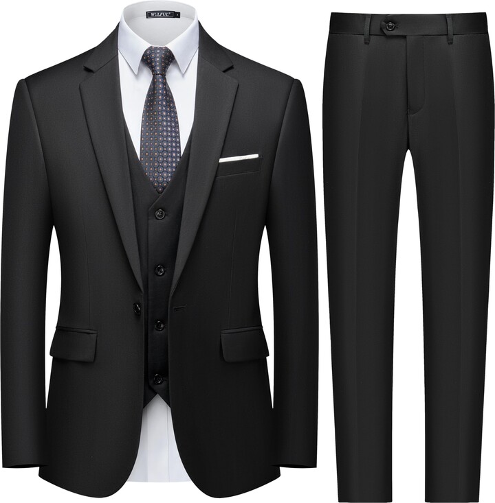 WULFUL Men's Slim Fit 3 Piece Suit - ShopStyle