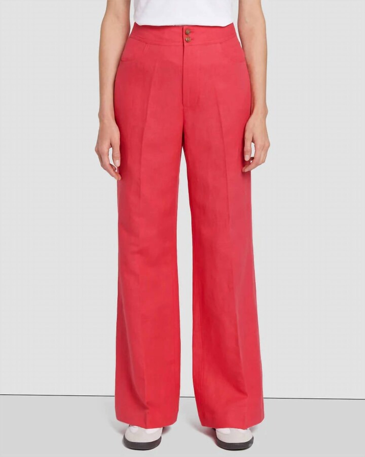 7 For All Mankind Modern Dojo Trouser In Geranium - ShopStyle Flare Jeans