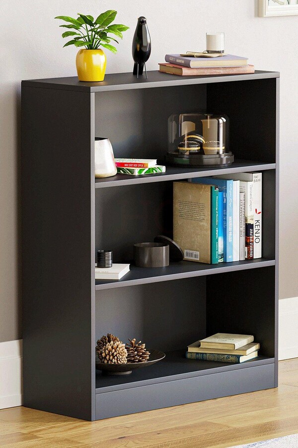 Home Discount Vida Designs Cambridge 3 Tier Low Bookcase Storage Unit ...