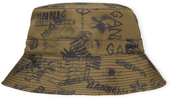 Ganni Recycled Polyester Bucket Hat - ShopStyle
