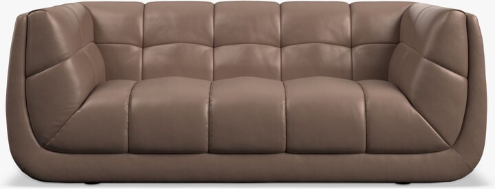 At The Helm Leo Large 3 Seater Leather Sofa - ShopStyle